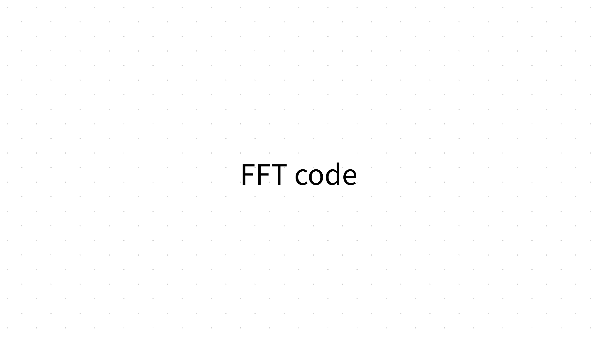 FFT code